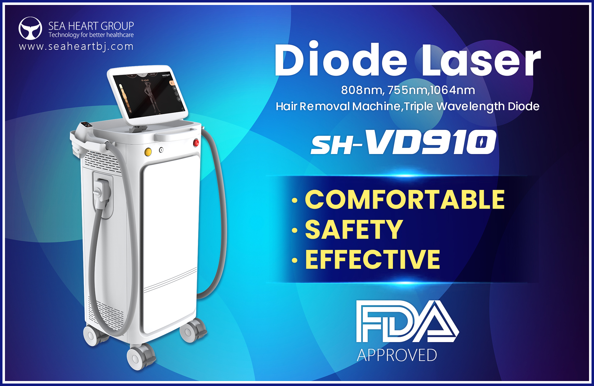 SH-VD910 Diode Laser Machine: A Breakthrough in Aesthetic Technology